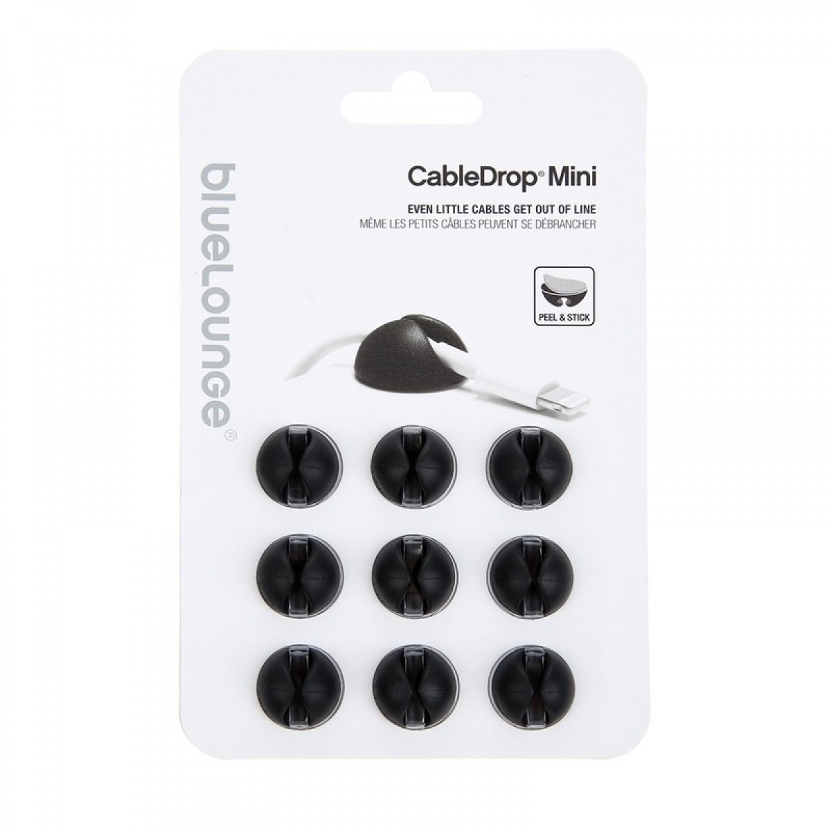 Bluelounge CableDrop Multi - Black - School Locker