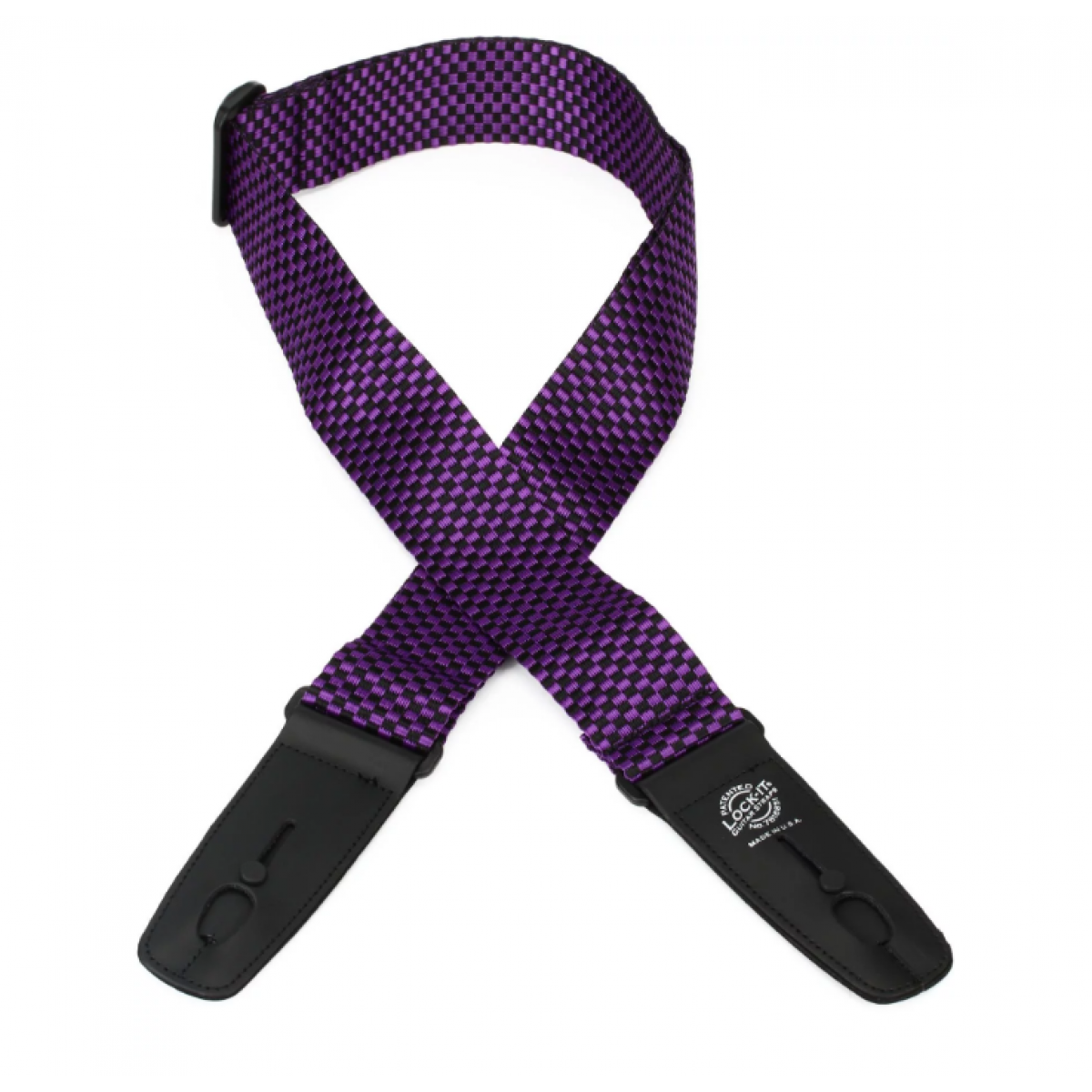 Lock It 2 INCH POLY CHECKER - Purple/Black - School Locker