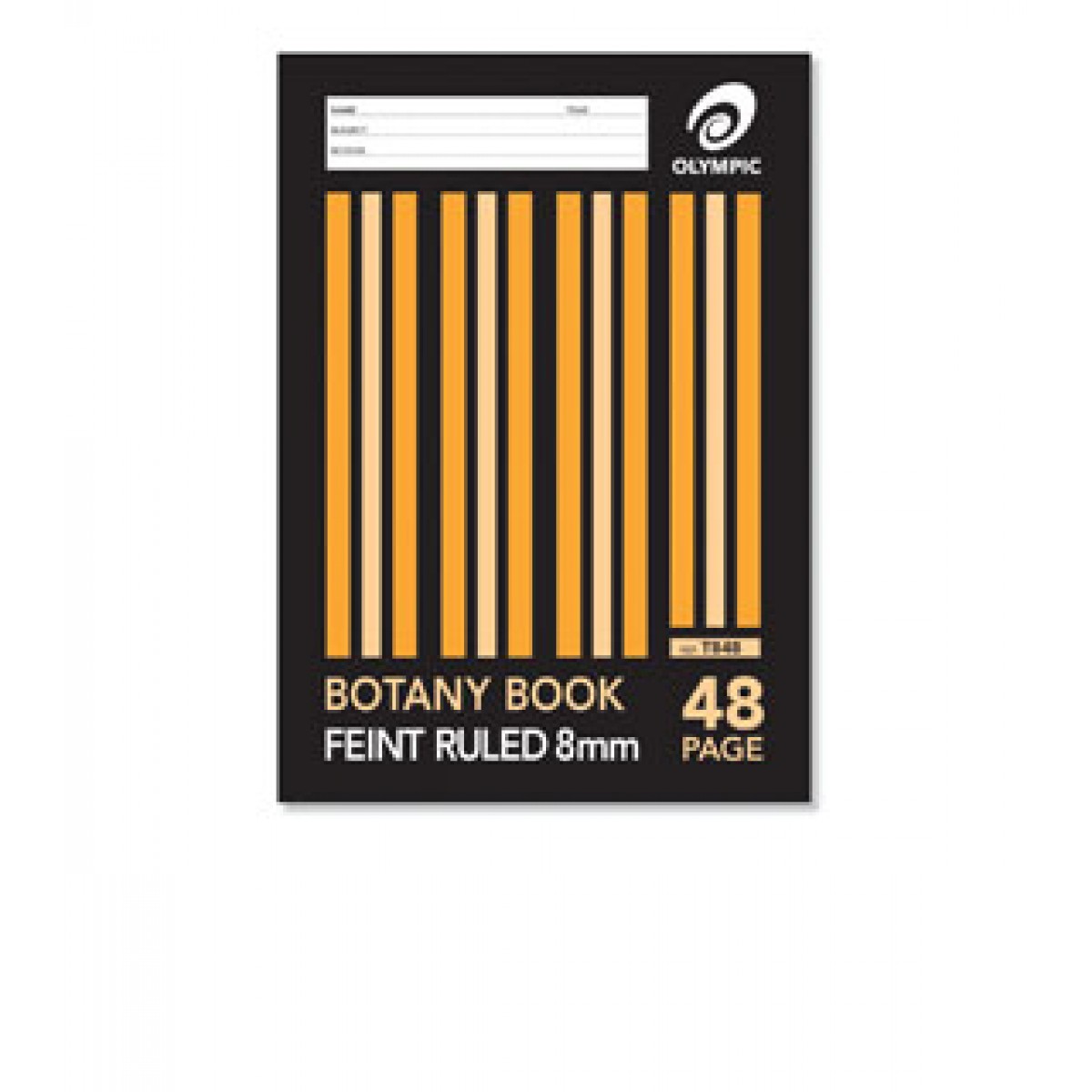 Botany Book A4 48 Page 8mm Stripe Olympic - School Locker