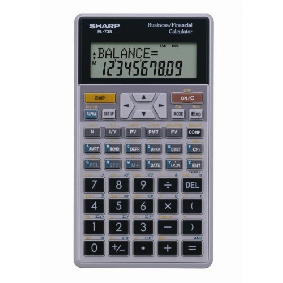 Sharp CALCULATOR EL735S/738FB DESKTOP FINANCIAL - School Locker