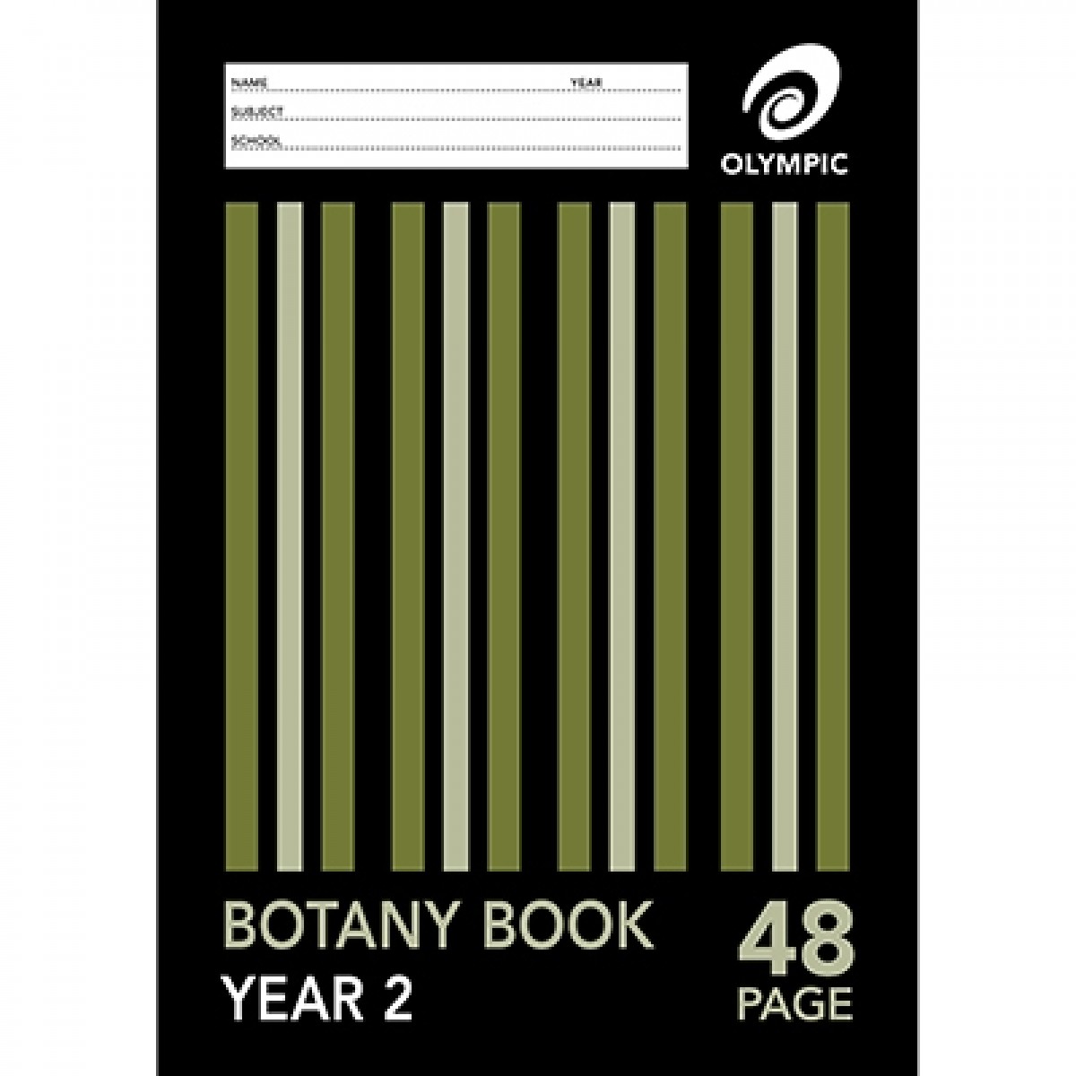 Stripe Botany Book A4 48 Page 18mm Yr 2 QLD Ruling - School Locker