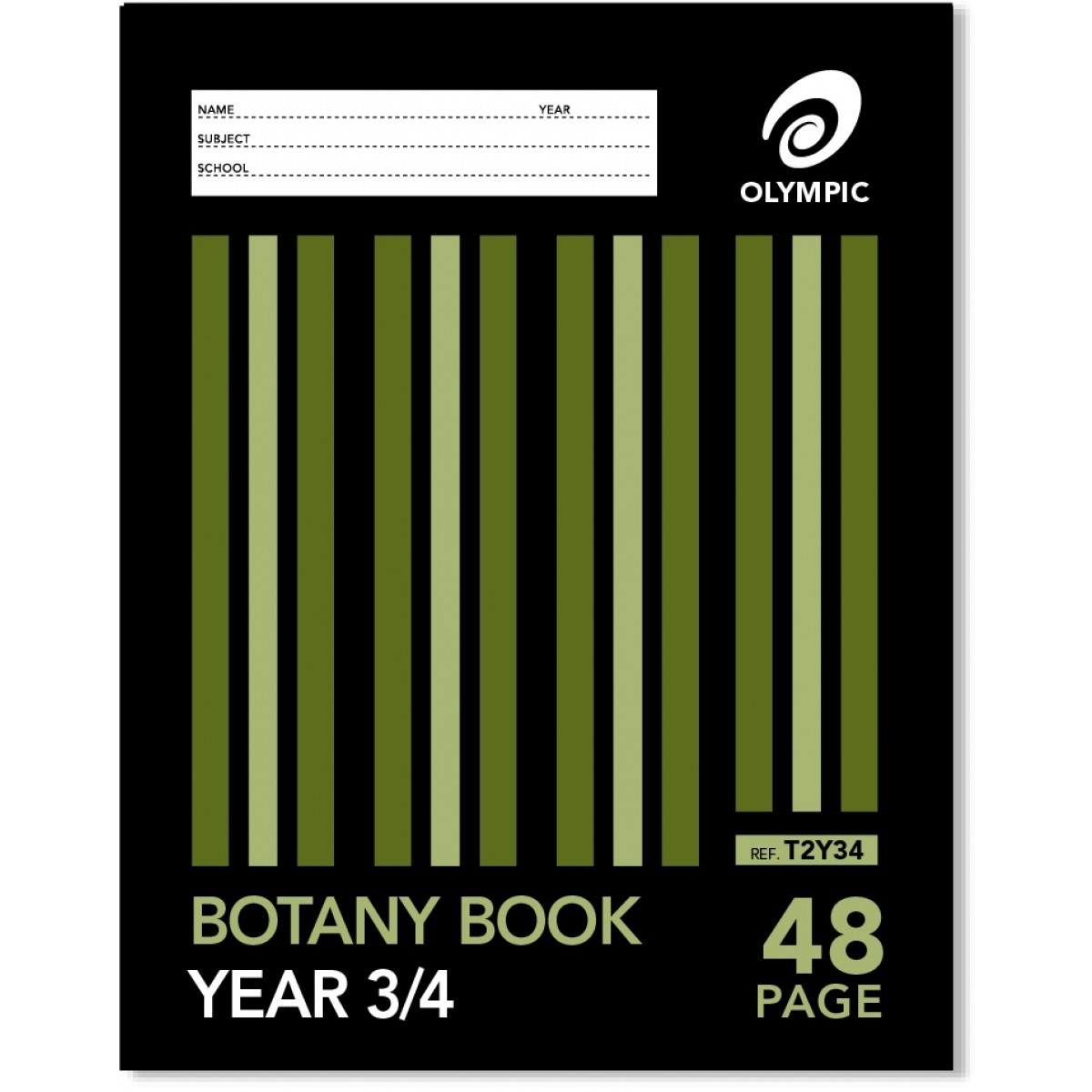 Botany Book A4 48 Page Stripe Qld Yrs 3/4 Olympic - School Locker