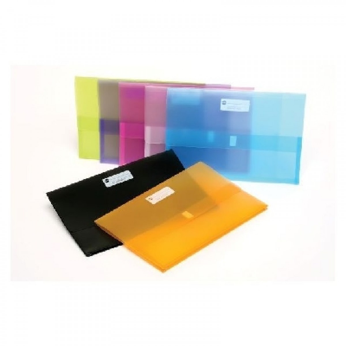 Document Wallet F/C Polypick Touch Fastener Assorted - School Locker