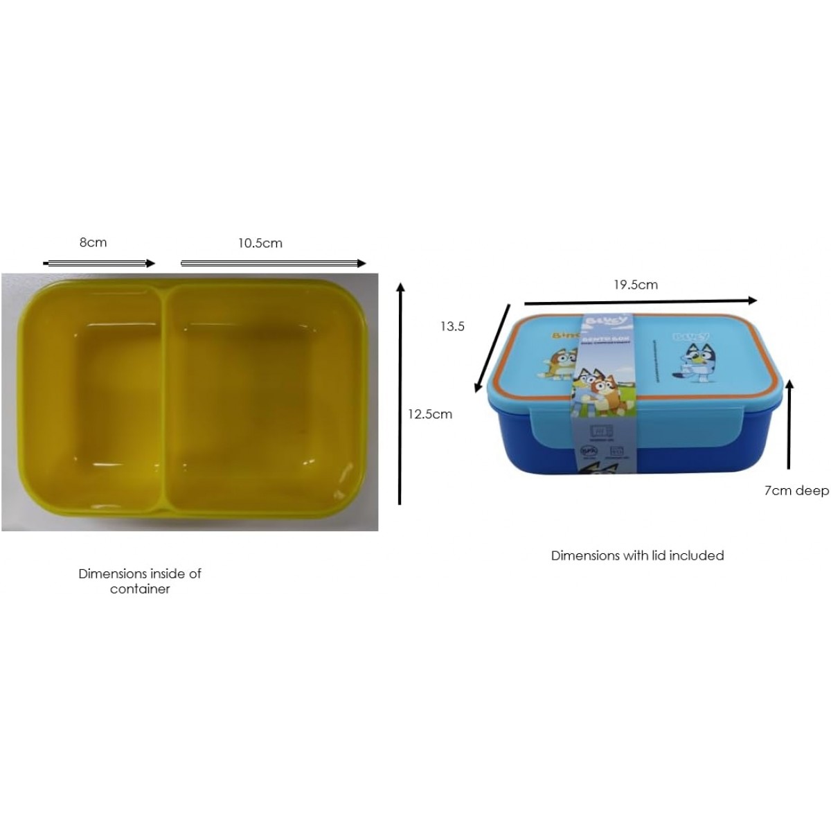 Zak BLUEY 2 COMPARTMENT BENTO - School Locker