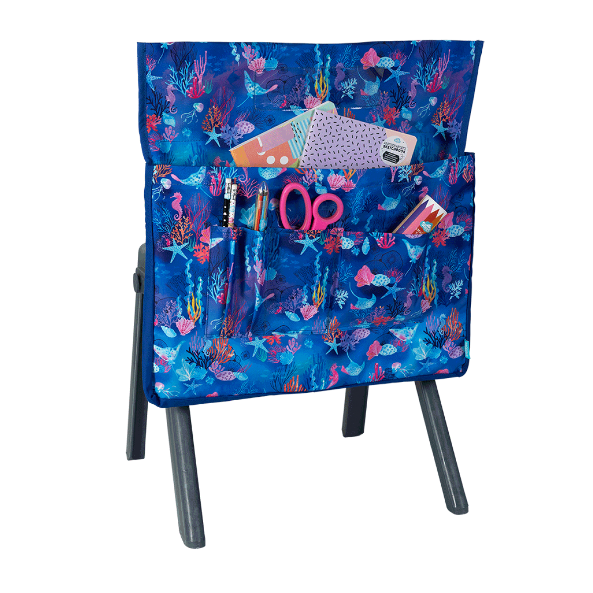 Spencil Chair Organiser - Coral Garden - School Locker