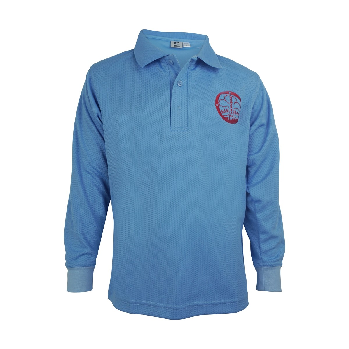 Long Sleeve Sky Blue Polo - School Locker
