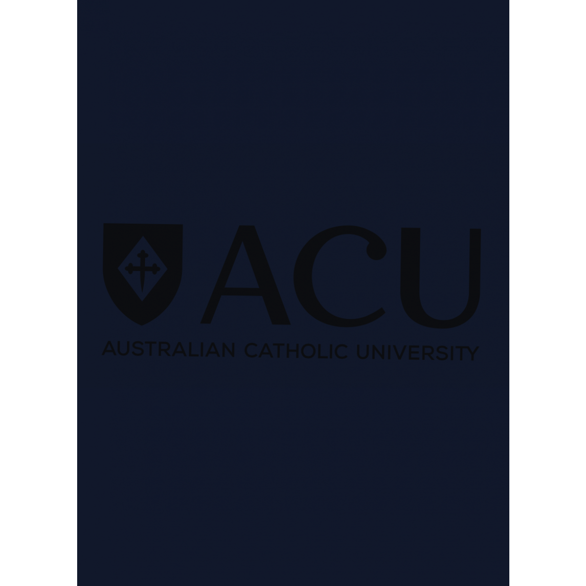 ACU Mens Navy Pullover Hoodie Tonal Shield Logo - School Locker