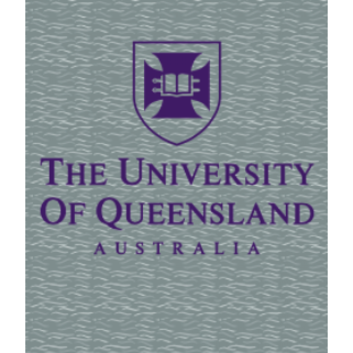 UQ Mens Crest Print T-Shirt Grey - School Locker