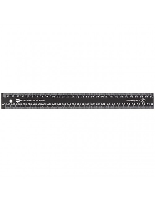 Marbig ENVIRO RULER 30CM - BLACK - School Locker