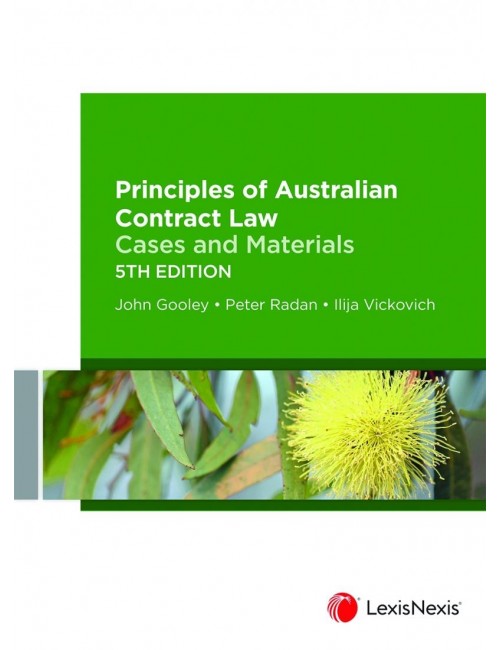 Lexis Nexis Australia Principles of Australian Contract Law Cases and ...