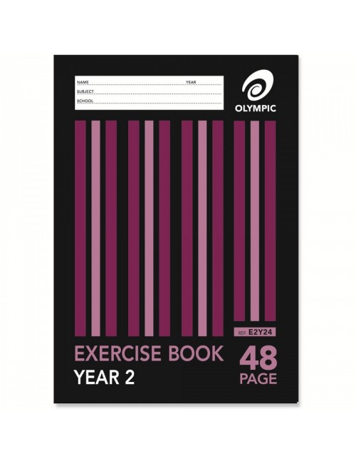Exercise Book A4 48 Page Stripe Qld Yr 2 Olympic - School Locker