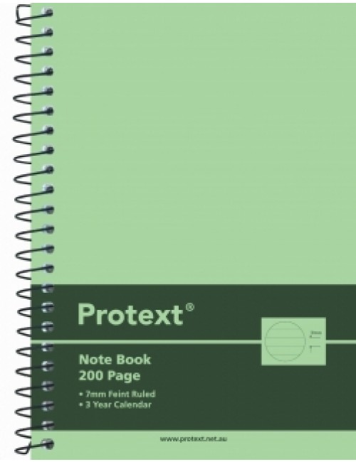 Protext A6 200pg PP Note Book Mixed Colours - School Locker