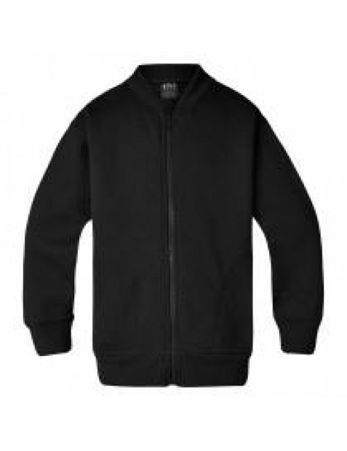 LWR Jacket Fleece w Zip Black - School Locker