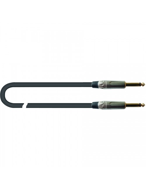 Quik Lok JUST JJ 6 SL Instrument cable - Black - 6.0m (Mono 6.3mm jac ...