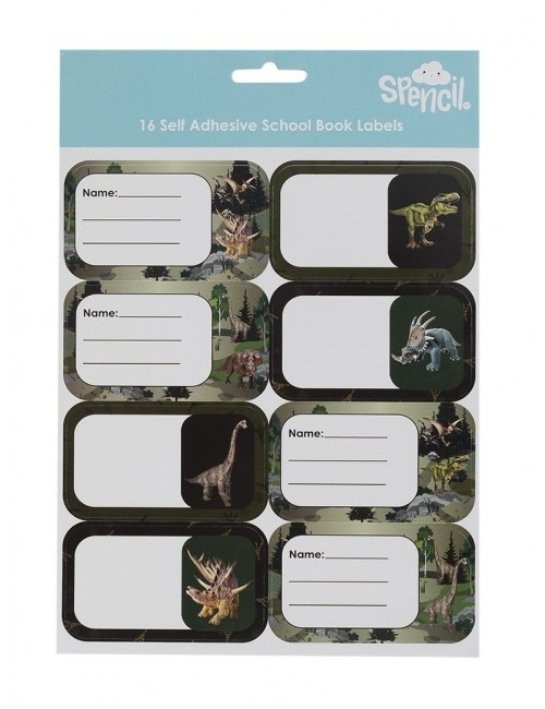 Spencil NAME AND SUBJECT LABELS - DINOSAUR DISCOVERY - School Locker