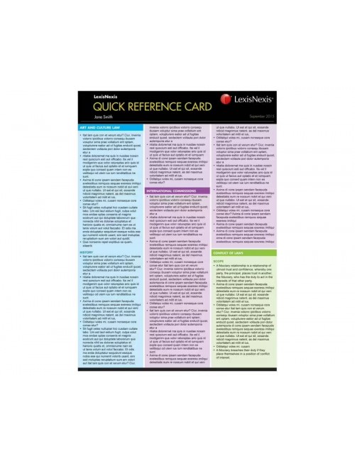LexisNexis Australia Quick Reference Card: Civil Procedure, 3rd edition - School Locker
