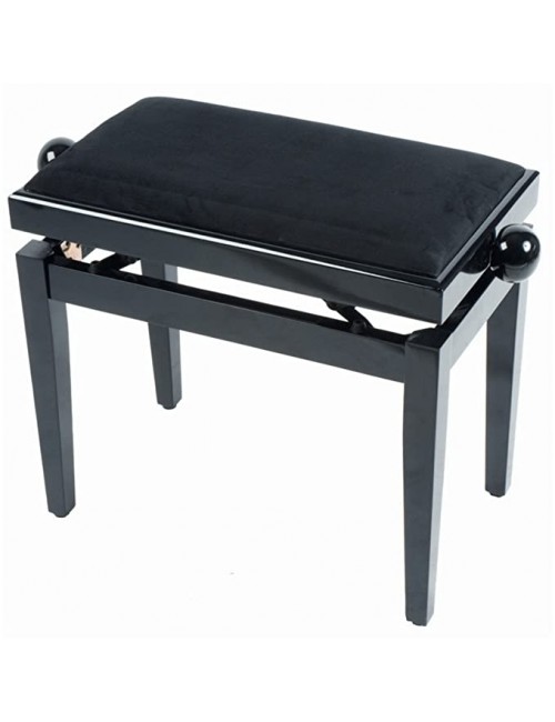 Quik Lok PB010BK Height-adjustable wood piano bench with velvet seat ...