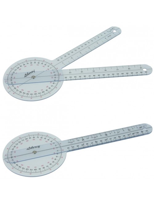 Liberty Goniometer Plastic 360Deg 6.5 Inches (16cm) - School Locker