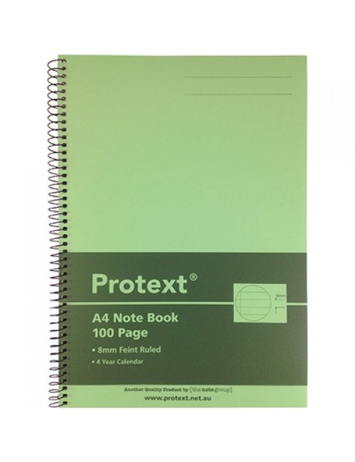 Protext A4 100pg PP Note Book Lime - School Locker
