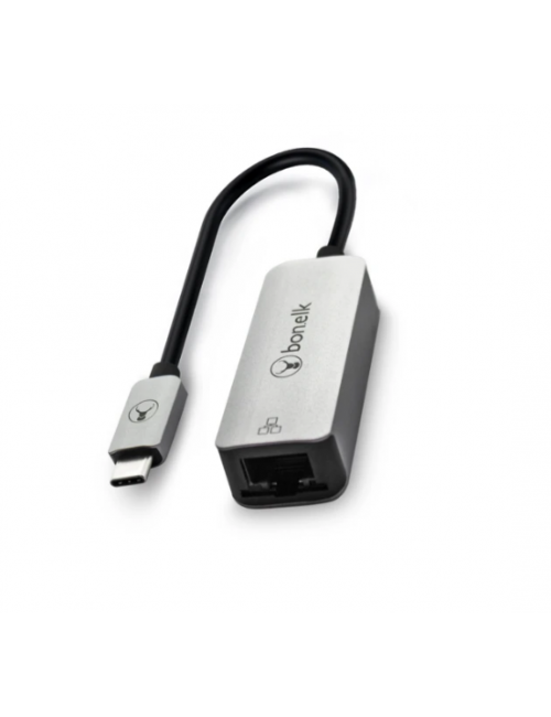 BONELK USB-C to Gigabit Adapter (15cm) - Space Grey - School Locker