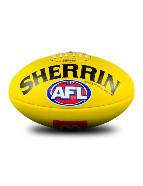 Sherrin AFL Replica Training Ball Yellow Sz 5 - School Locker