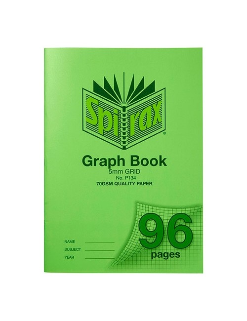 Spirax GRID BOOK A4 5MM 96PG - School Locker