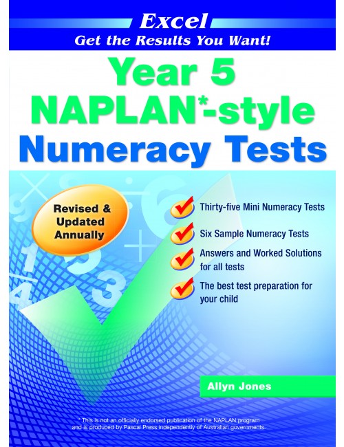 Pascal Press Excel NAPLAN*-style Numeracy Tests Year 5 - School Locker
