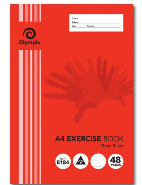 Olympic Exercise Book A4 18mm 48 pg - School Locker