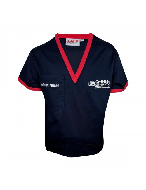 GU Nursing Scrub Top Red - School Locker