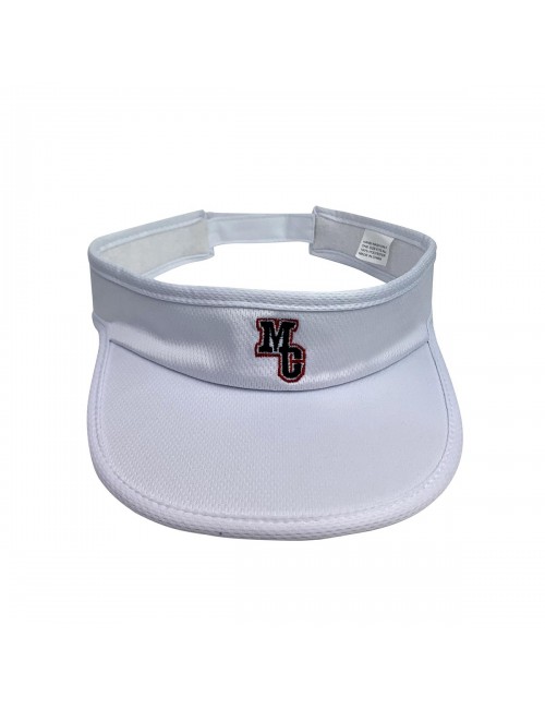 Visor Sport White w Logo - School Locker