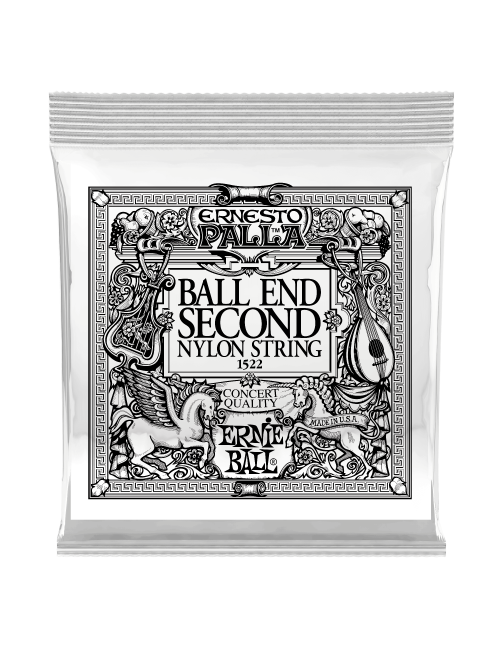 Ernie Ball Guitar Strings Classical Single Nylon Black 2ND - School Locker