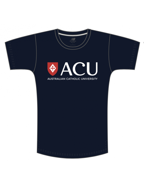 ACU Mens Navy T-Shirt Shield Print - School Locker