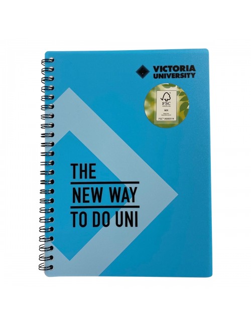 Victoria University VU A5 140pg Notebook - Blue - School Locker