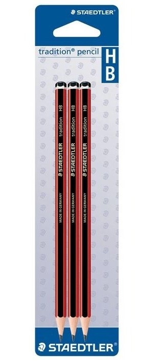 Staedtler Pencil HB Staedtler Tradition Blistercard of 3 - School Locker