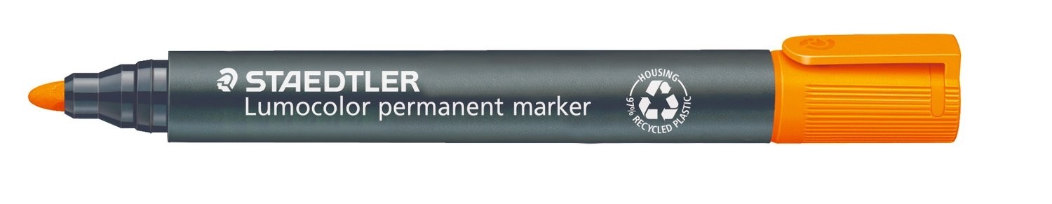 Staedtler permanent marker bullet point - orange - School Locker