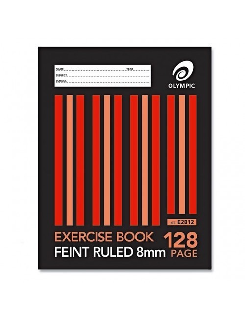 Exercise Book 128 Page Feint Ruled 8mm Stripe Olympic - St Philip's ...